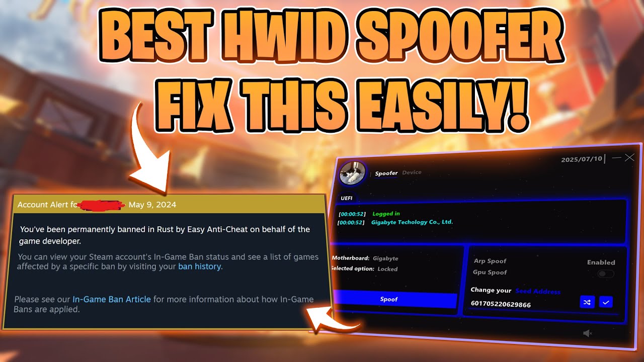 BEST HWID Spoofer 2025 – REMOVE Any Hardware Ban EASILY! - YouTube