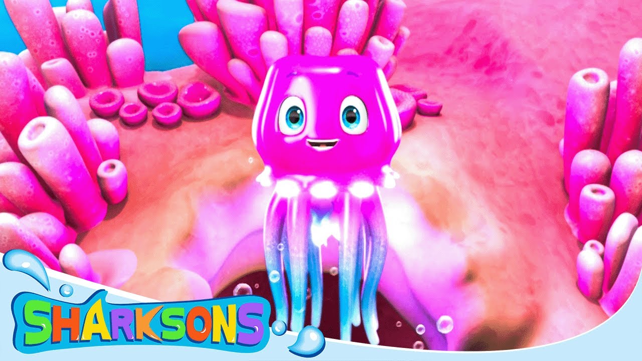 Jelly Jellyfish | The Sharksons - Songs for Kids | Nursery Rhymes ...