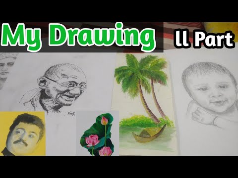 My drawing book | My drawing | എന്റെ ചിത്രങ്ങൾ Part 2 - YouTube