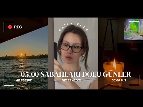05.00 VERİMLİ SABAHLAR çalışma rutinleri, kuzenim geldi, çorum yolcusuyum, indirimden neler aldım...