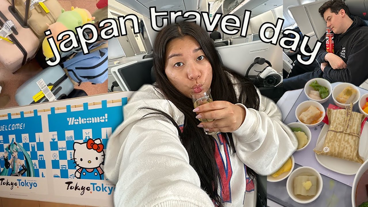 TRAVELING TO TOKYO!! flying first class to japan + hotel room tour ...