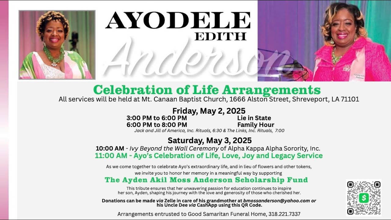 Celebration of Life - Ayodele Anderson - YouTube