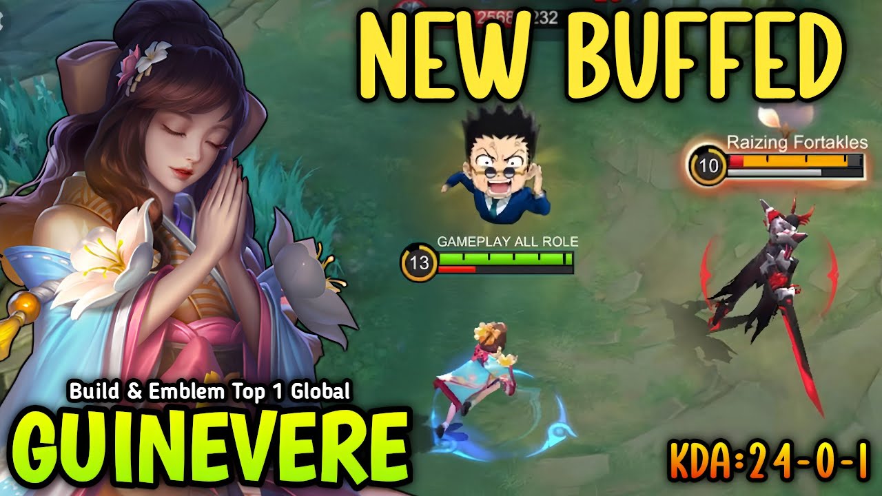 100% WTF DAMAGE!! GUINEVERE NEW BUFFED IS THE NEW QUEEN OF EXP LANE 🔥 ...