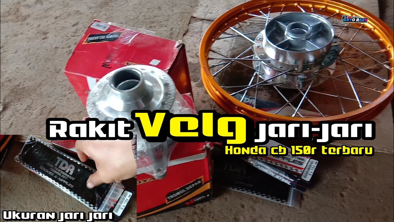 Rakit Velg jari-jari Honda CB150R - YouTube