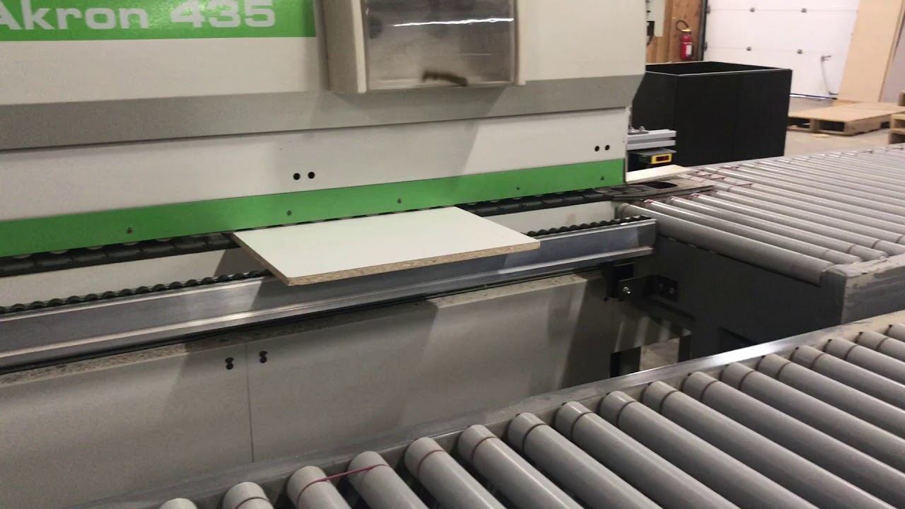 Biesse Akron Artech Edgebander 435 2011 w/Pre mill - YouTube
