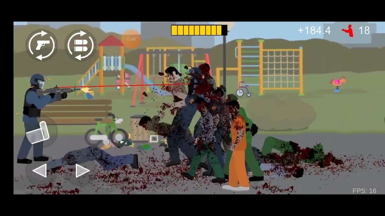 Flat Zombie - Cleanup & Defense | Park (Part 2) - YouTube