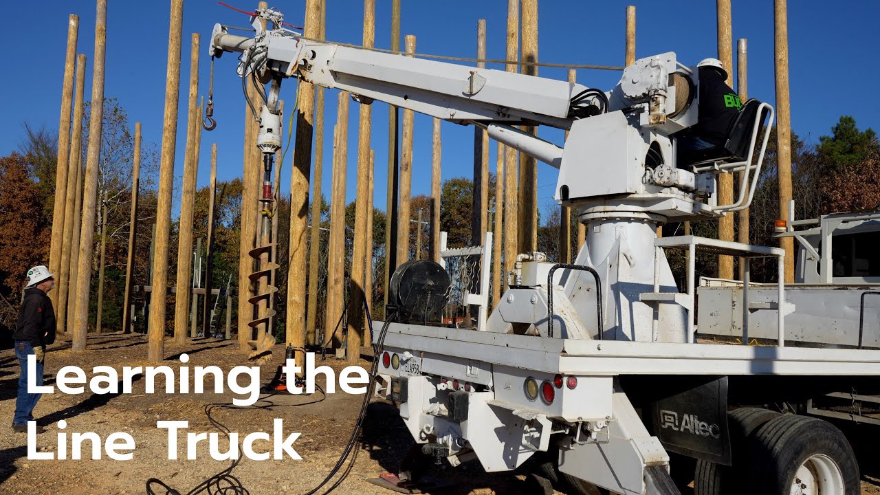 Lineman explains digger derrick truck - YouTube