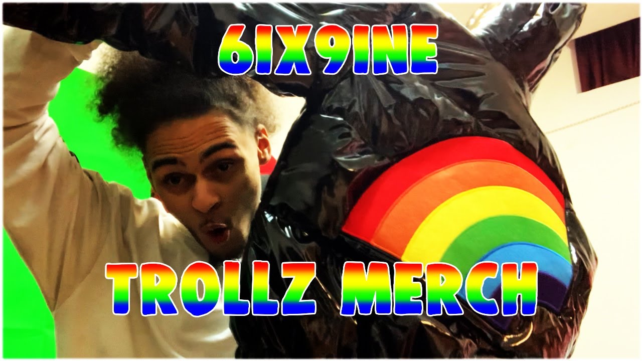 6IX9INE Merch UNBOXING & TRY ON | TROLLZ MERCH!! - YouTube