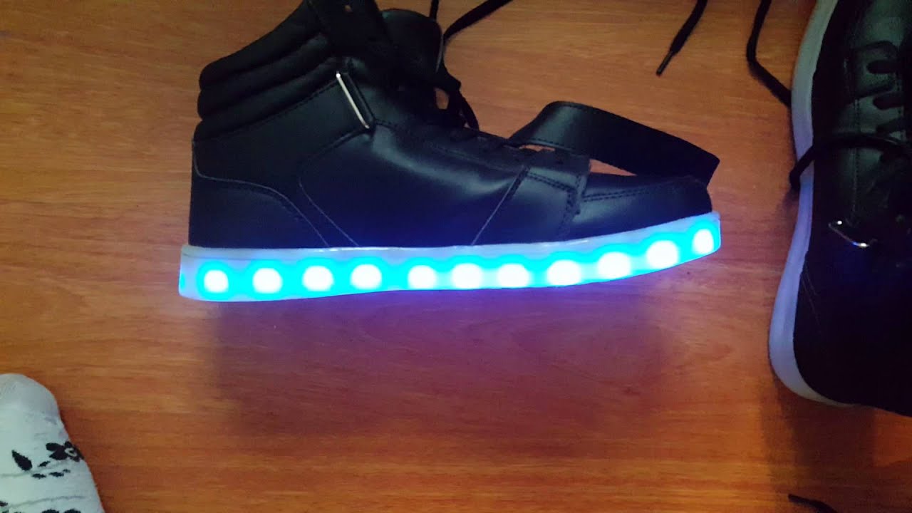 Defective electric styles led shoes -__- - YouTube