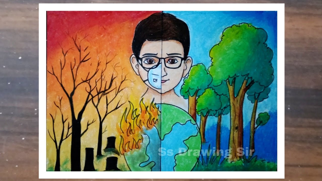 International forest day drawing /save forest save earth drawing ...