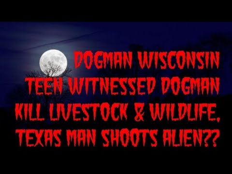 DOGMAN WISCONSIN TEEN WITNESSED DOGMAN KILL LIVESTOCK & WILDLIFE, TEXAS ...