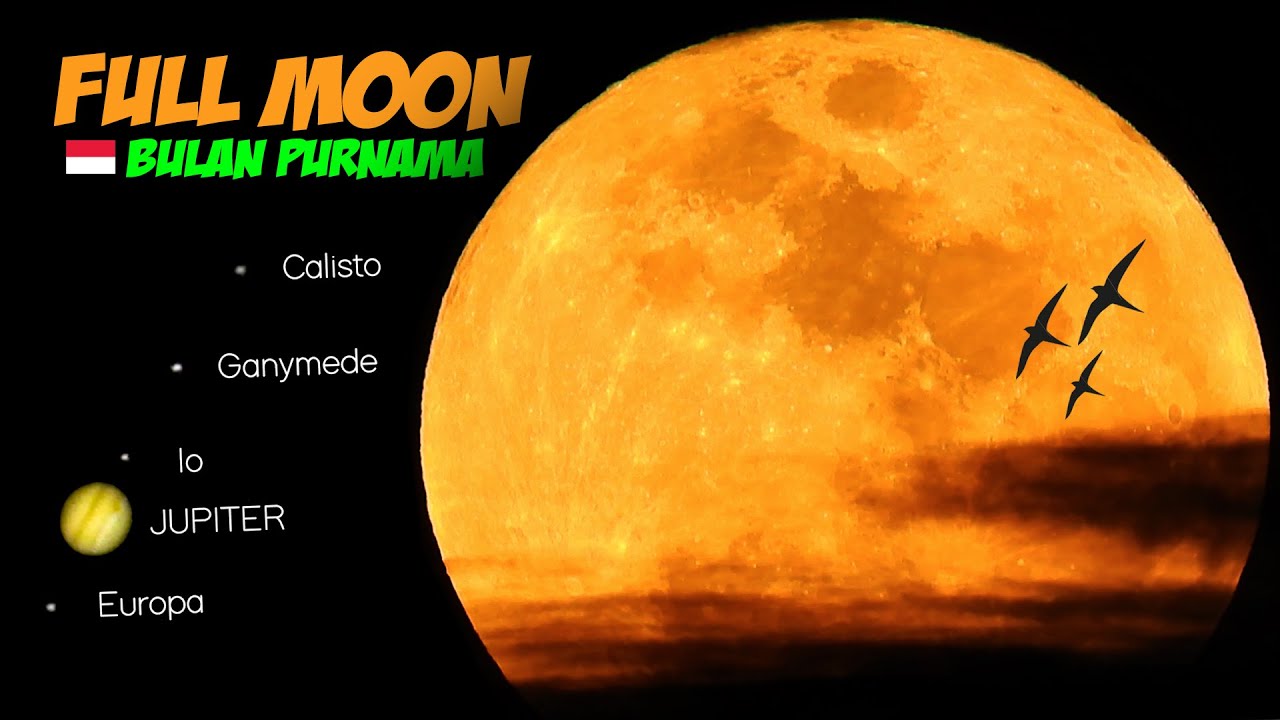 ZOOM BULAN PURNAMA | FULL MOON Nikon P1000 No Telescope - YouTube