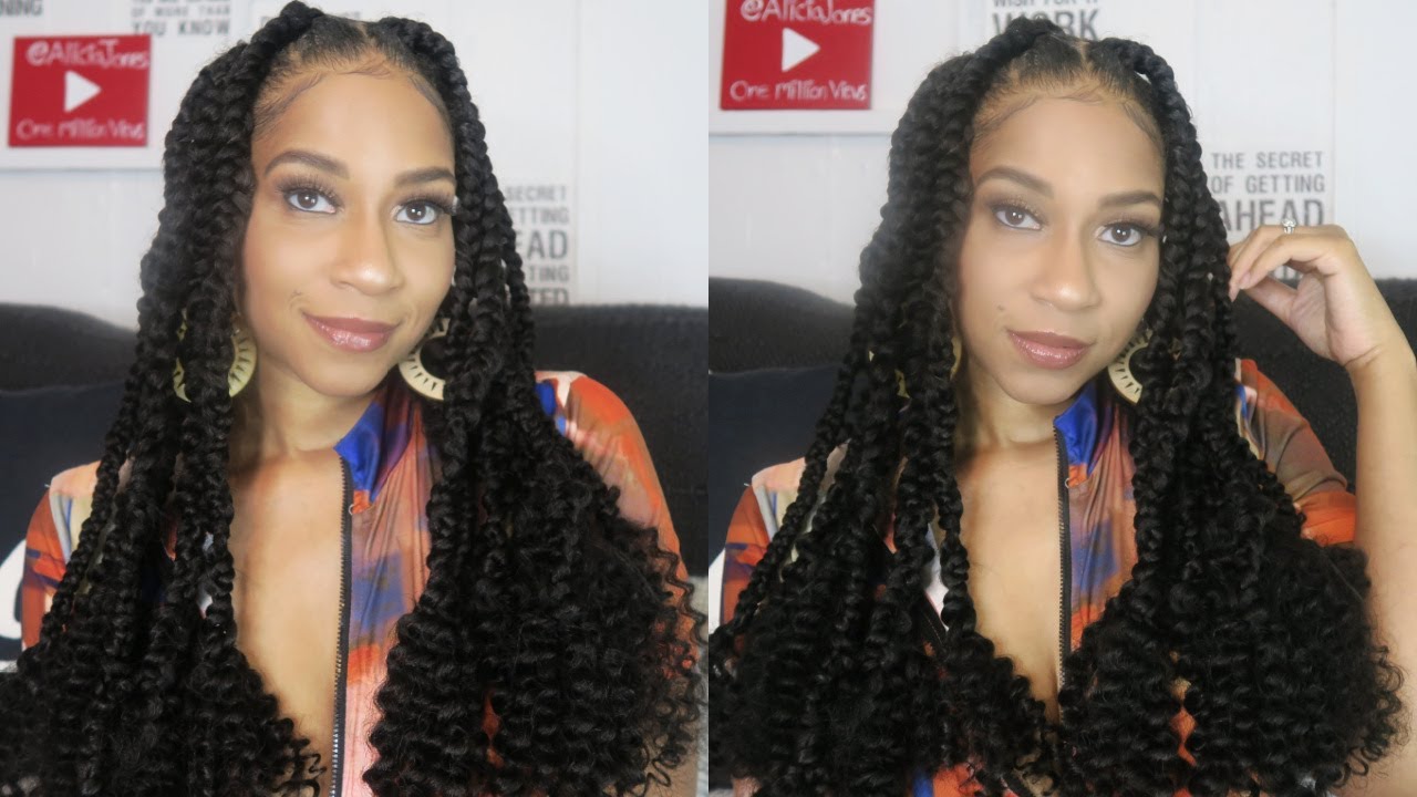 Knotless Distressed Passion Braids TUTORIAL (Crochet Method) - YouTube