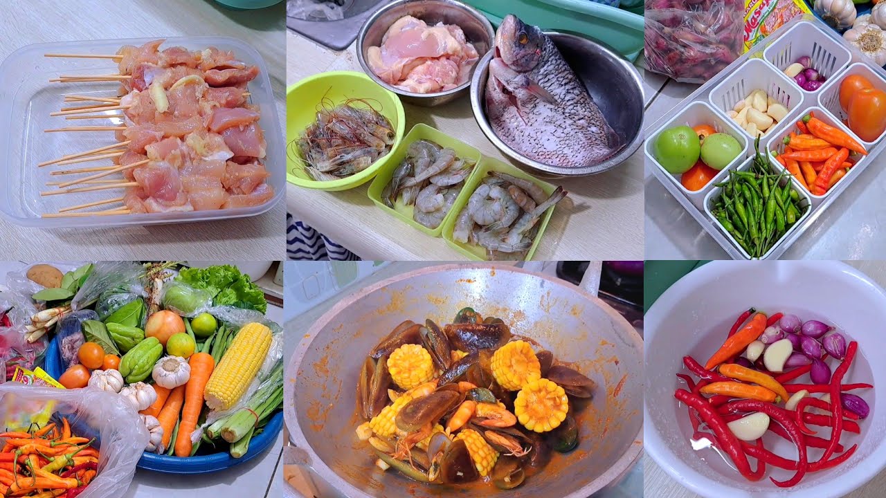 Jam 4:30 udah belanja sayuran .Masak sea food saus padang enak banget ...