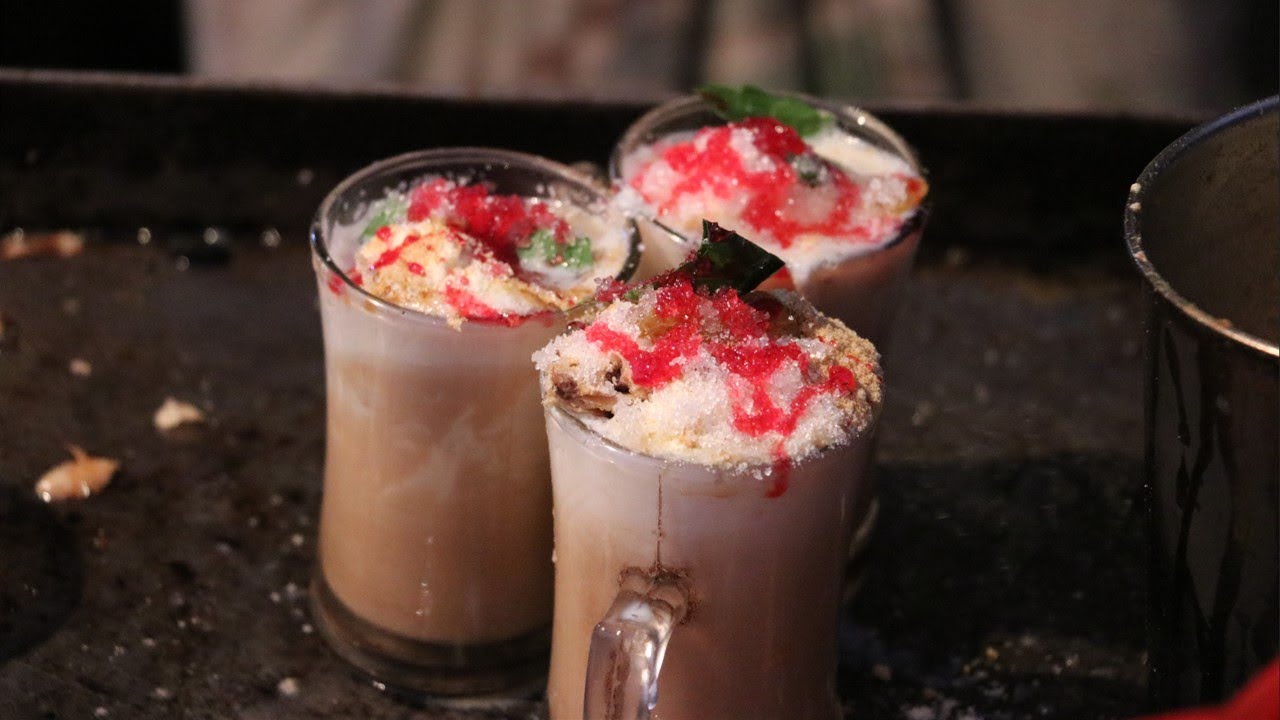 Special Mixed Fruit Creamy Milk Tea on Street | Malai Cha - YouTube
