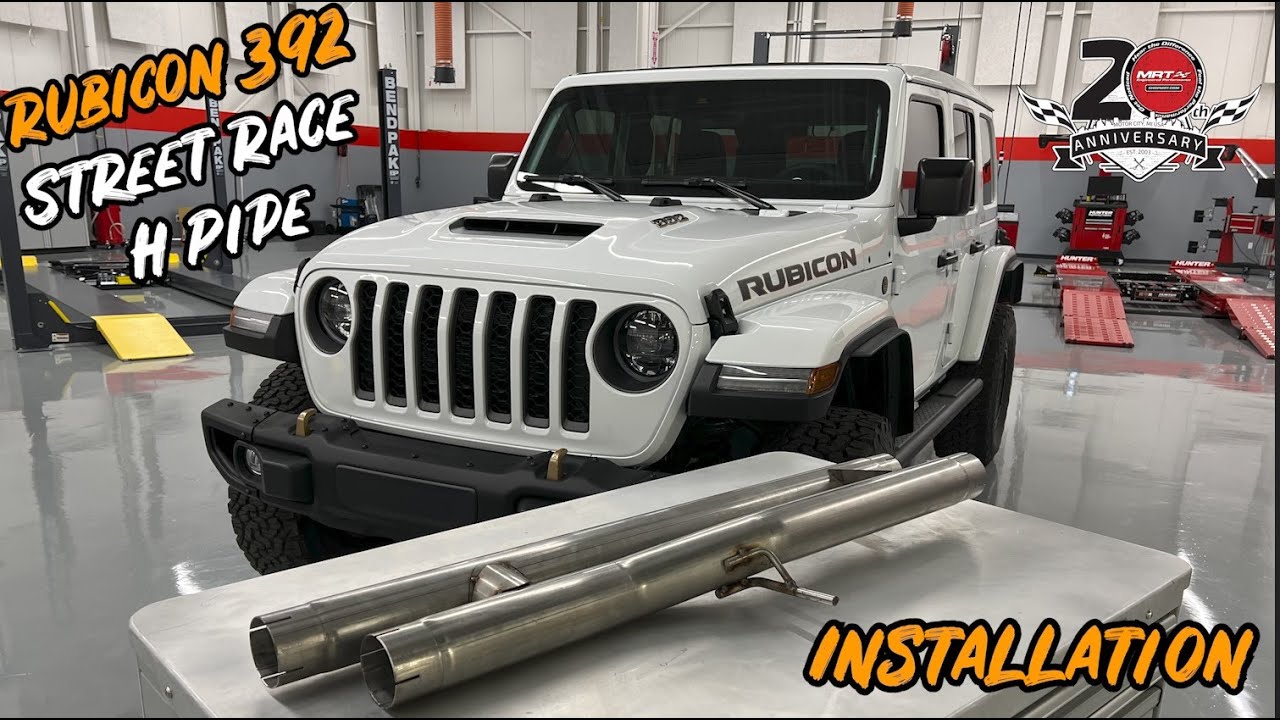 Jeep Wrangler 392 MRT Street Race H Pipe Installation - YouTube