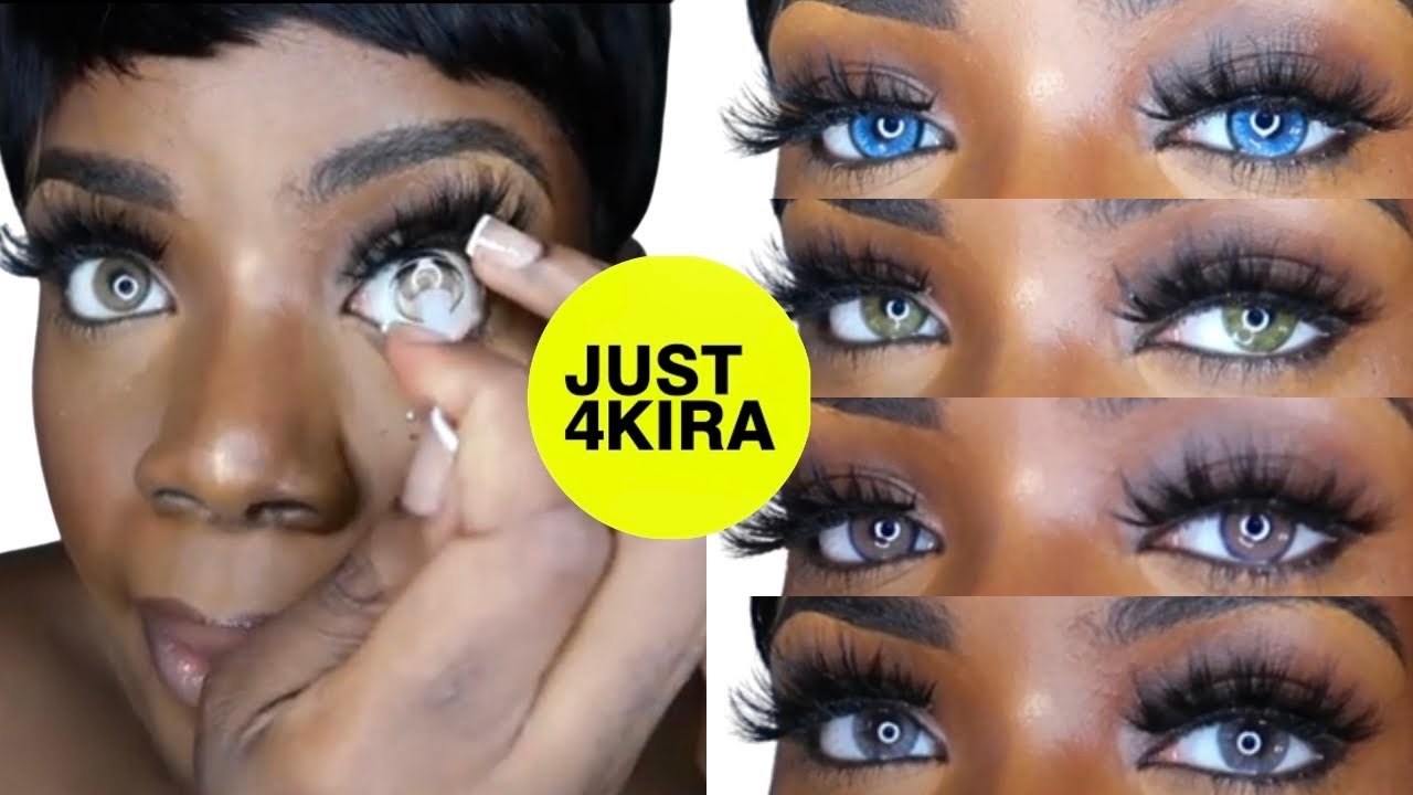 VERY DETAILED How to: Put on /Remove Contacts ft Just4Kira Colored ...
