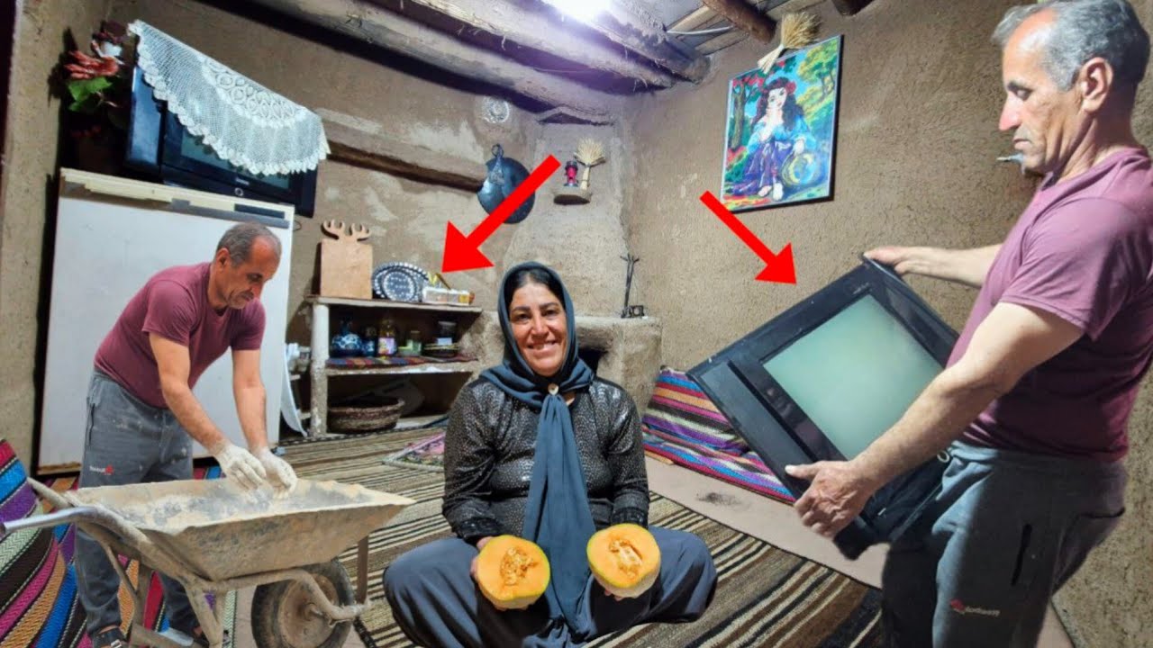 Rural Iranian Village Life | Deep Cleaning Our Traditional Home for a ...