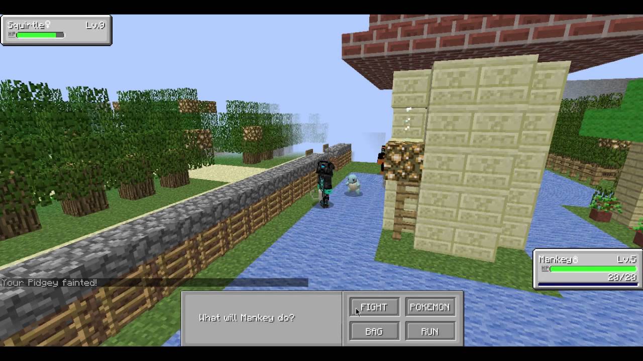 Pixelmon Water Blue CO-OP Ft. themattman96: Episode 2 - First Rival ...