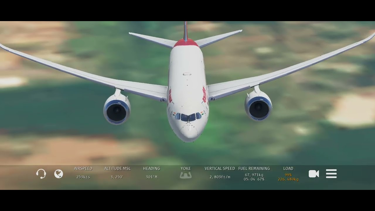 Infinite Flight Boeing 787-8 Air India Washington Intl to Delhi Intl ...