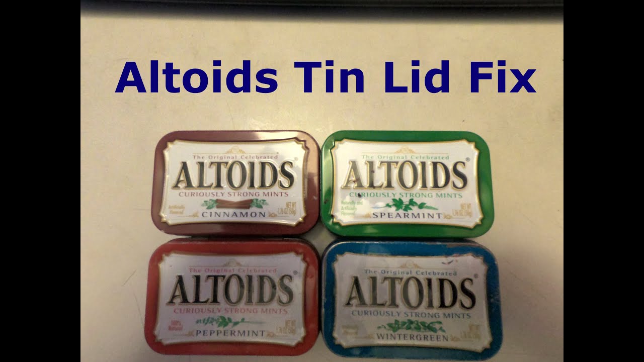 Altoids Tin Lid Tension Fix - YouTube