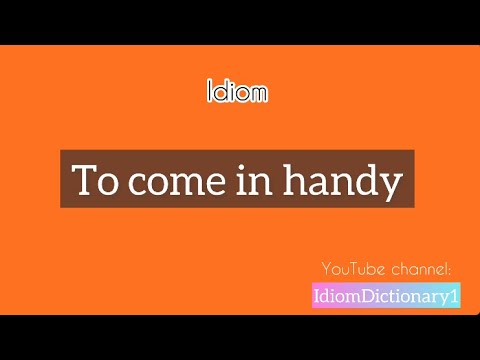 To come in handy “ meaning | Let’s improve your English # ...