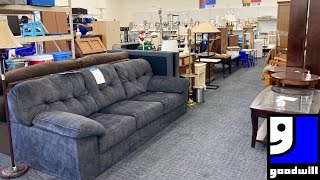 GOODWILL SHOP WITH ME SOFAS ARMCHAIRS TABLES DECOR KITCHENWARE FURNITURE SHOPPING STORE WALK THROUGH