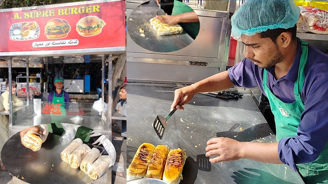 how to in Anda burger in Pakistan Karachi 🤪 - YouTube