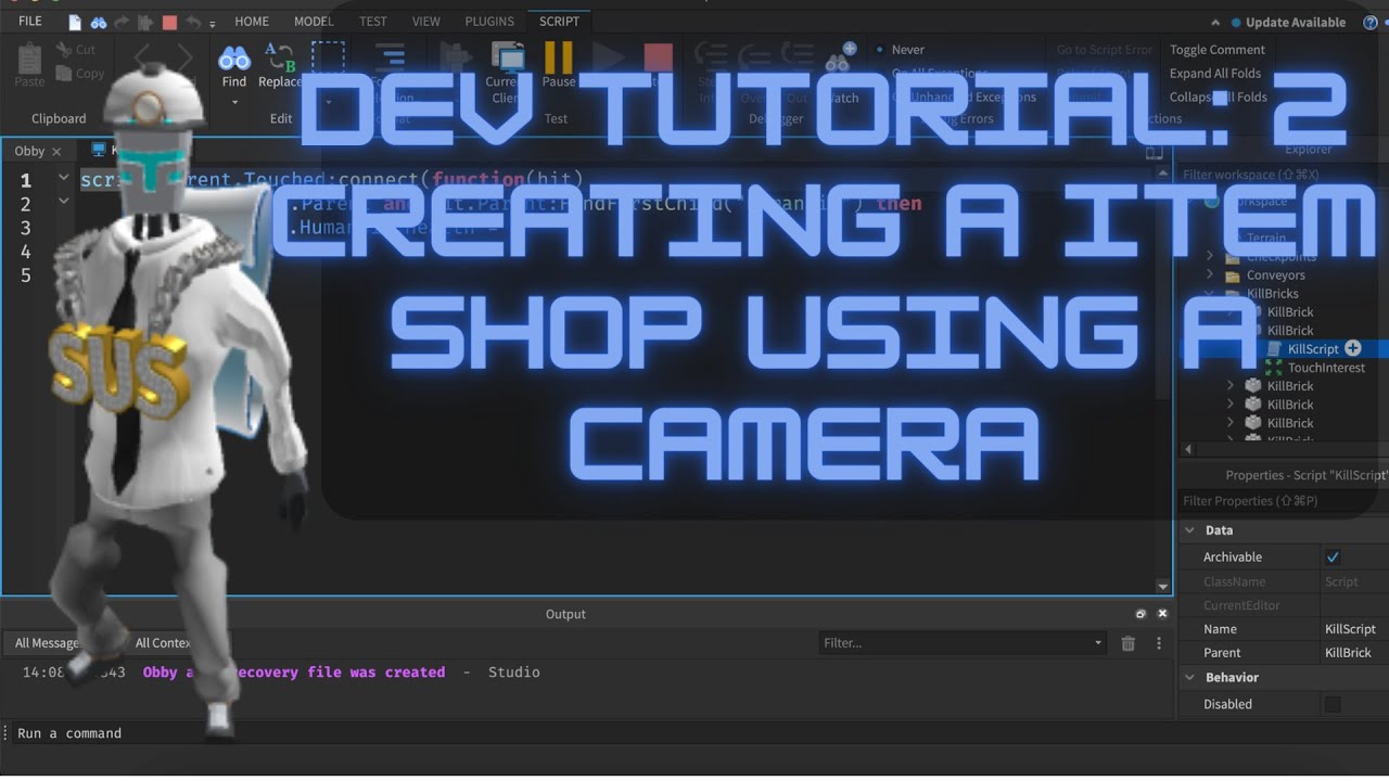 Roblox Studio Dev Tutorial: 2 - Creating A Item Shop Using A Camera ...