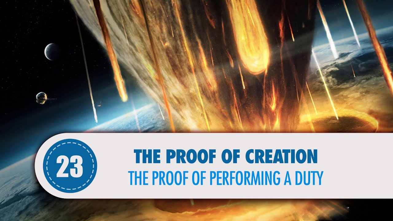 THE PROOF OF CREATION # 23 THE PROOF THAT BEINGS WORK IN ORDER TO ...