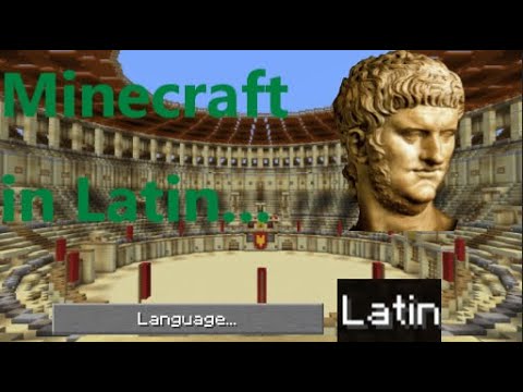 Minecraft, but I set the language to Latin.... - YouTube
