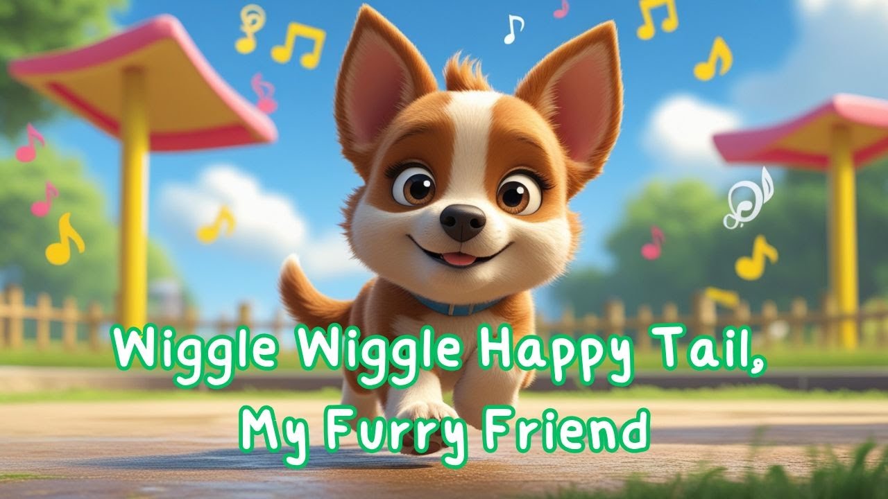 Wiggle Wiggle Happy Tail, My Furry Friend | #animalsong #puppy # ...