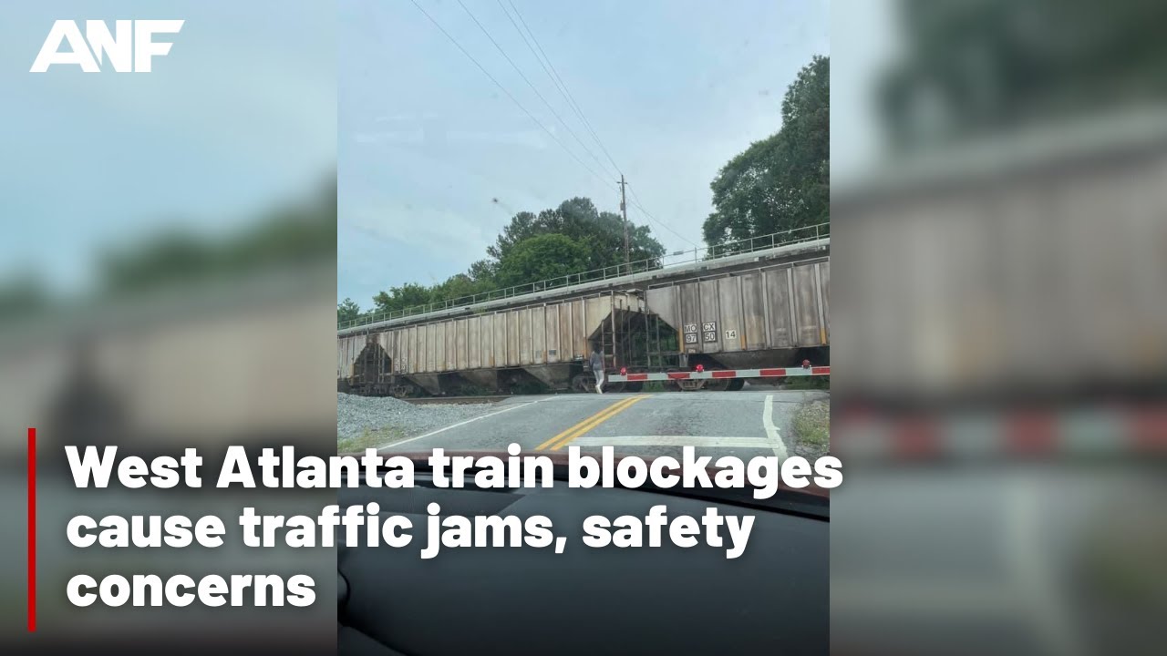 Train blockages cause traffic jams, safety concerns - YouTube