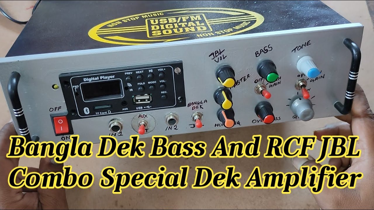 Bangla Dek Bass And RCF JBL Combo Special Dek Amplifier - YouTube