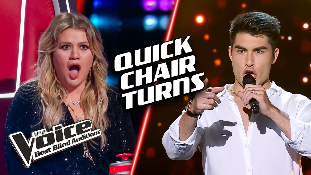 Are these the QUICKEST Chair turns on The Voice EVER? - YouTube