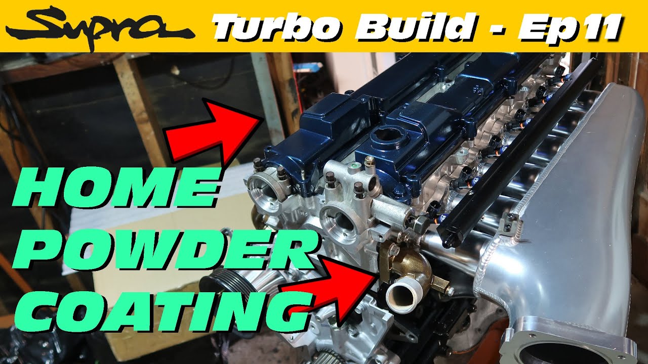 Supra Turbo Build - Episode 11 - Injectors and Powder Coating Party ...