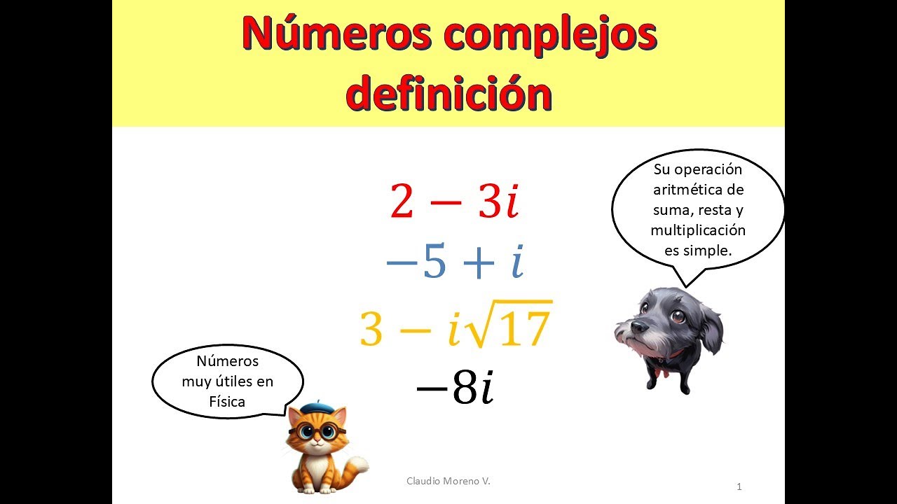 Números complejos definición - YouTube