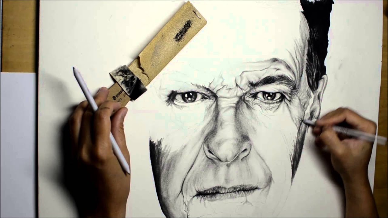 Drawing John Noble Part 3 - YouTube