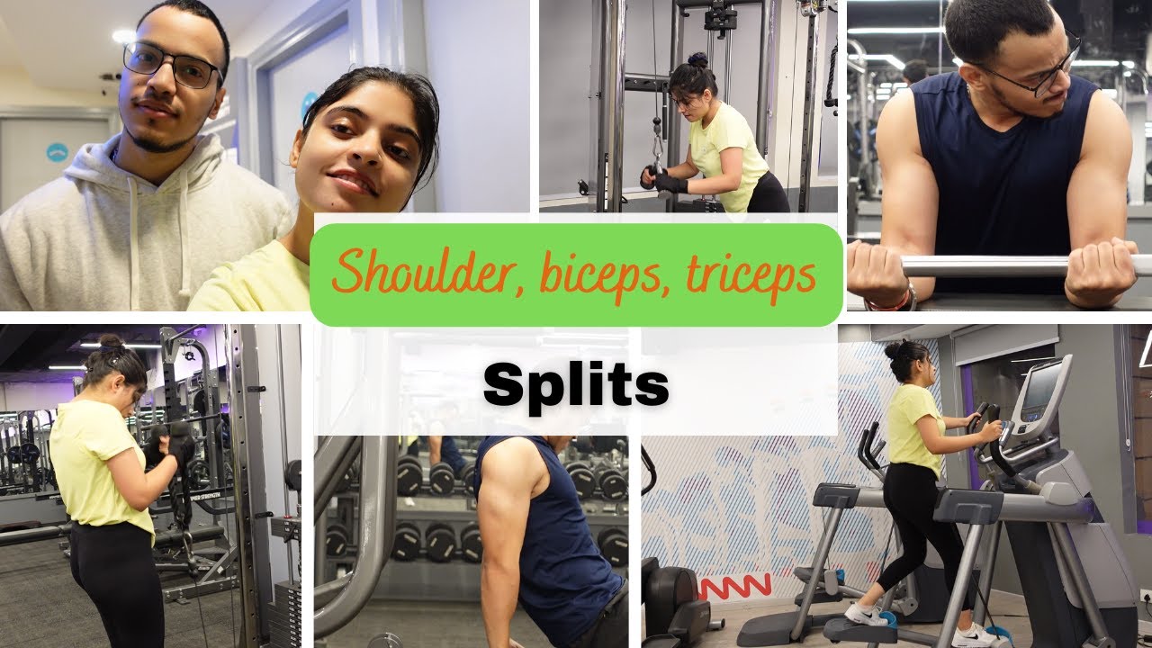 Shoulder, biceps, triceps split workout with us | Best exercise ...