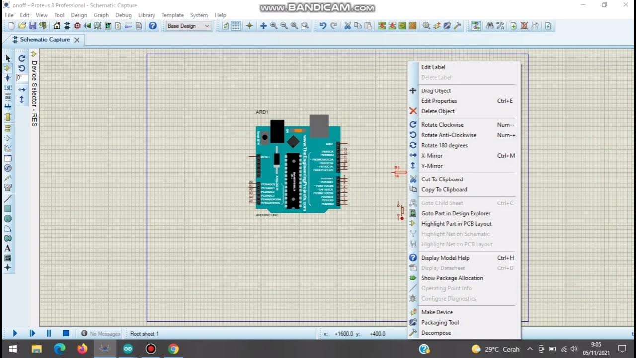 Simulasi Push Button dengan arduino menggunakan proteus - YouTube