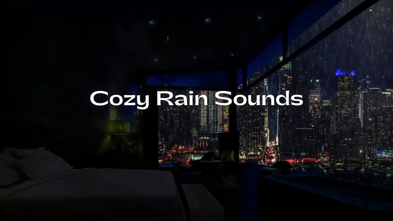 Urban Serenity Cozy Rain Sounds with Cityscape Ambience - YouTube