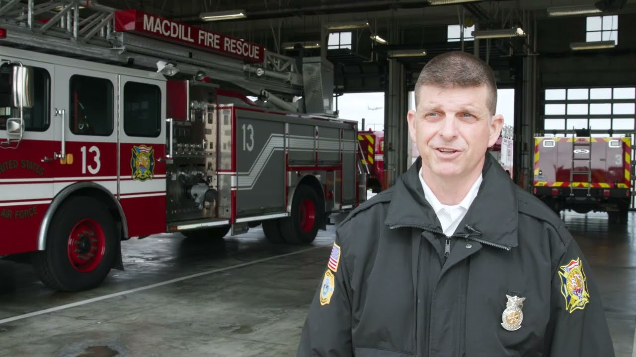 6th CES Fire Emergency Services Flight KC-135 live fire training - YouTube