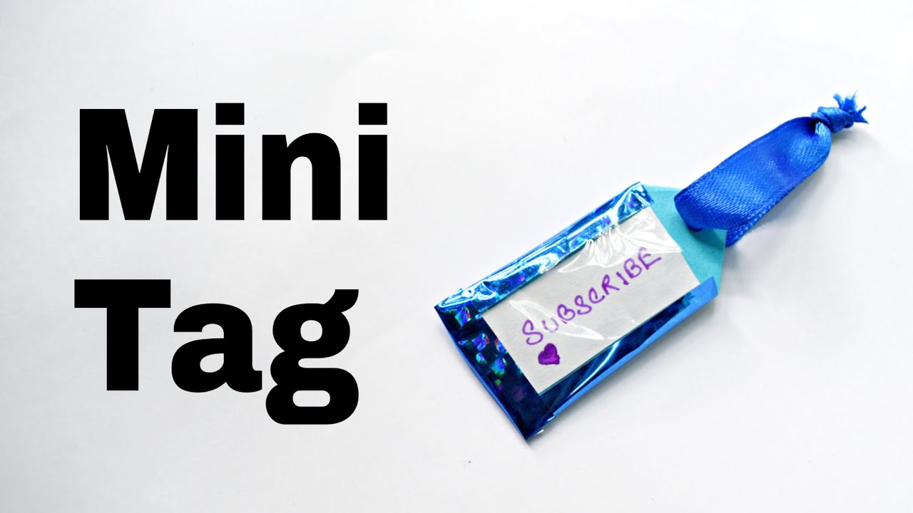 DIY MINI TAG | How to make your own tag | Crafts Time Episode 7 - YouTube