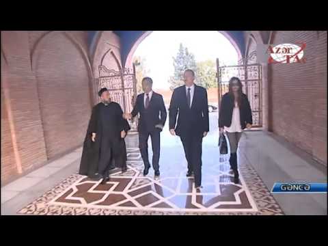 Gəncədəki “İmamzadə” kompleksində aparılan təmir-bərpa və tikinti işlərinin gedişi ilə tanışlıq