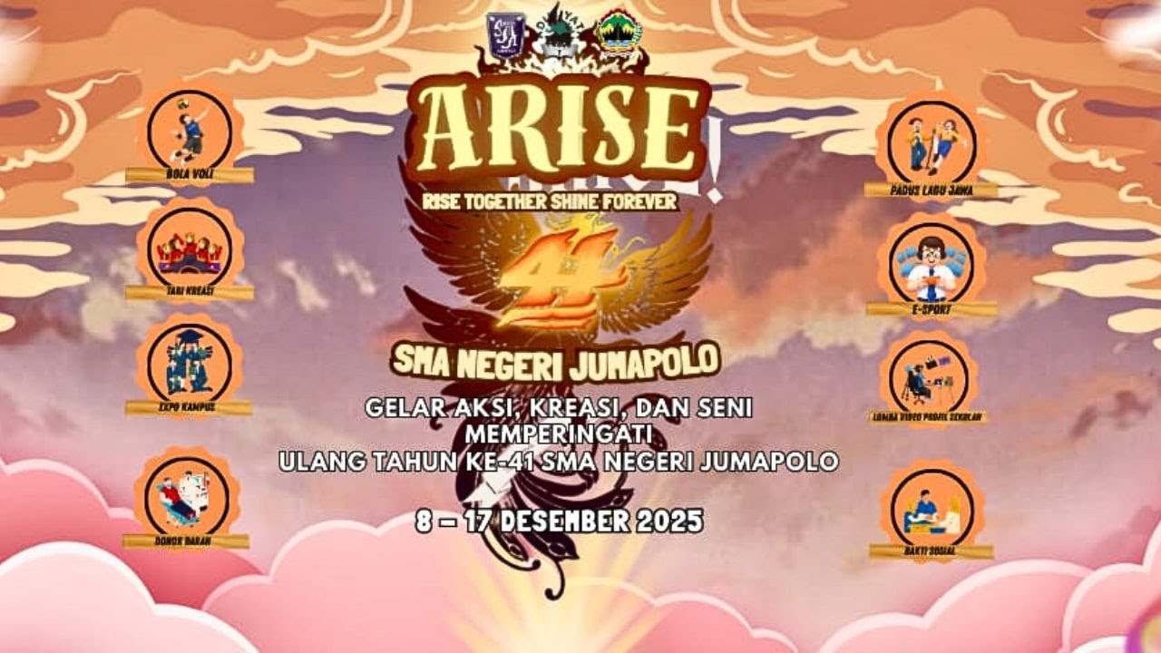 🔴📡 ARISE RISE TOGETHER SHINE FOREVER - MEMPERINGATI ULANG TAHUN KE-41 ...
