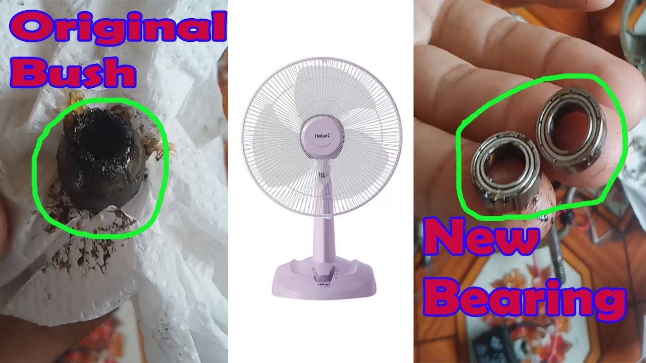 Desk Fan Bush To Bearing replacement - YouTube