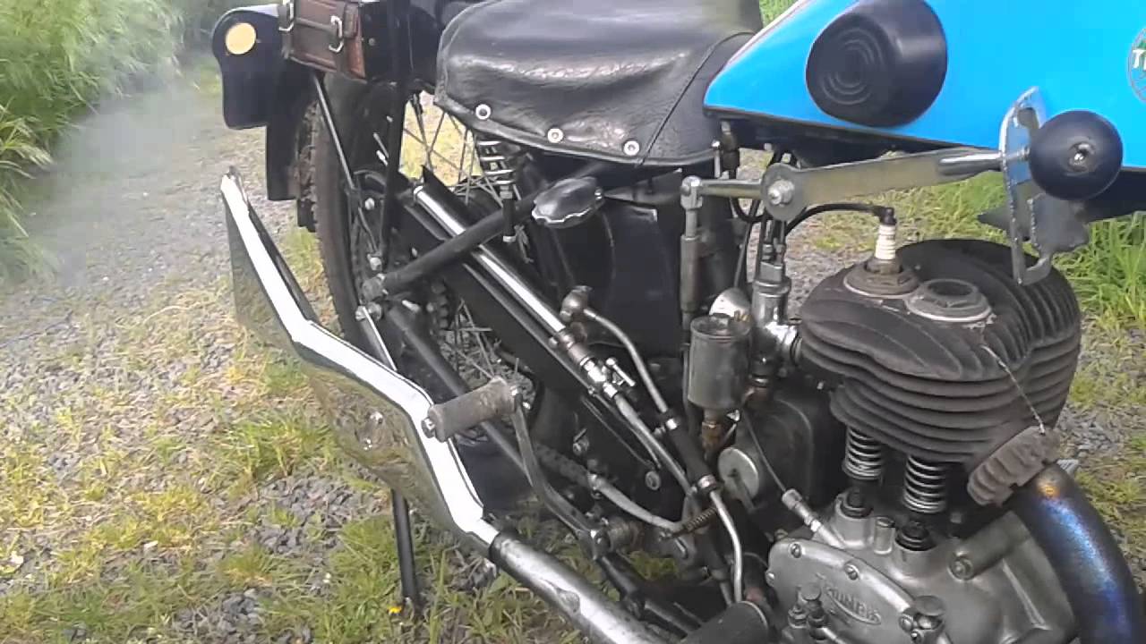 triumph cn 500 brookland hexaust - YouTube