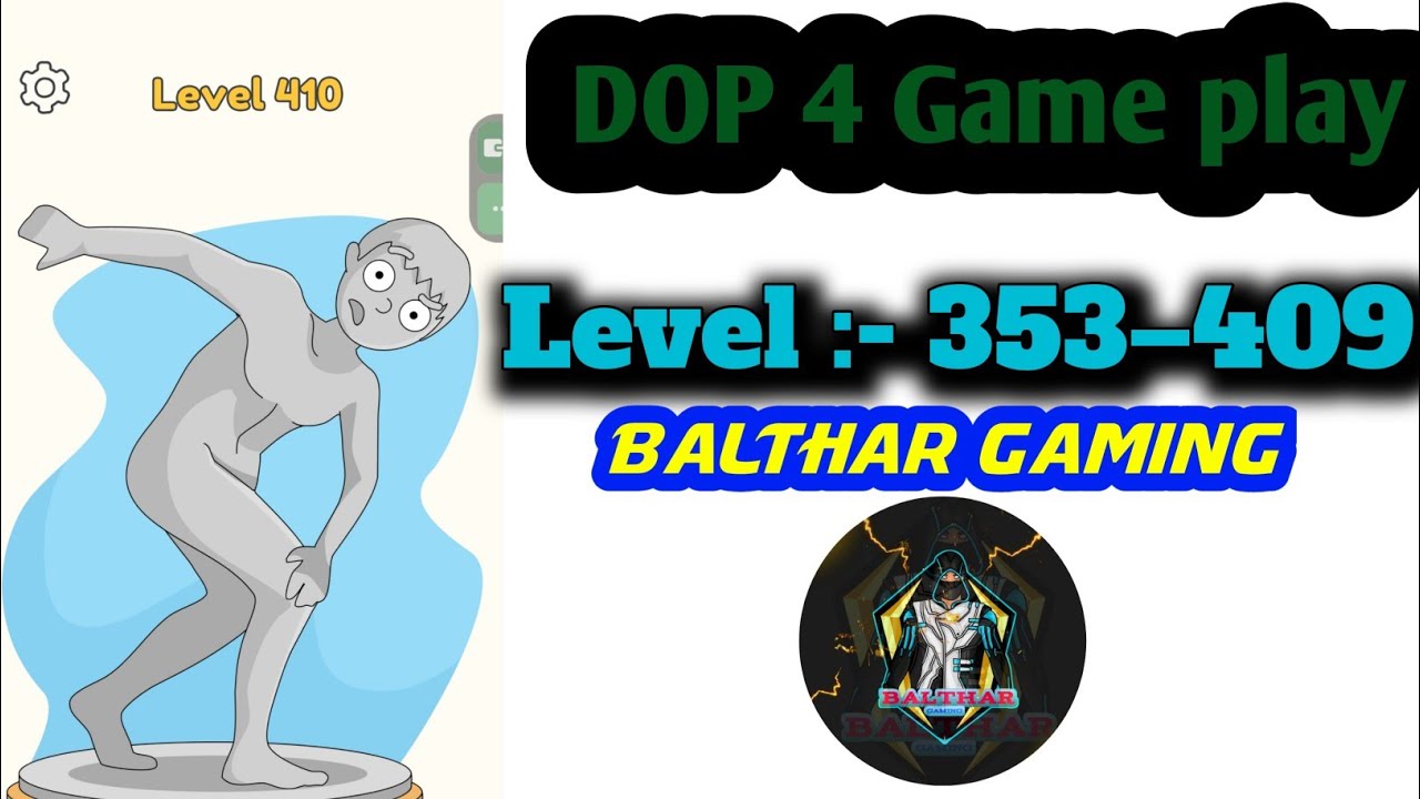 DOP 4: Draw One Part - Gameplay Walkthrough - Levels 353- 409 - YouTube