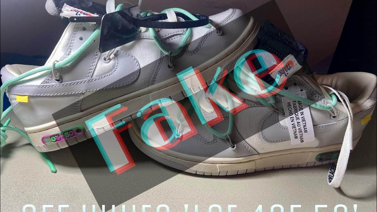 Nike Dunk Low X Off white “lot 4 of 50” Replica DHgate - YouTube