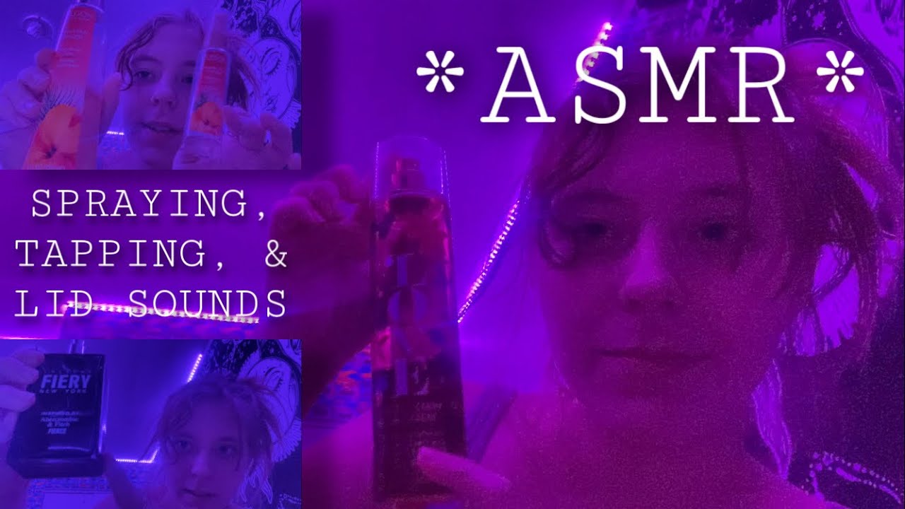 Spraying sounds (w/ tapping and lid sounds) | ASMR - YouTube